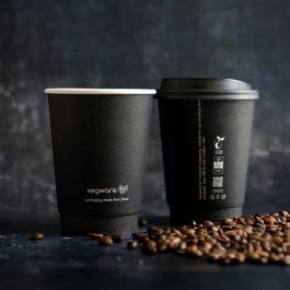 Double Wall Black Cups 12oz (Vegware)