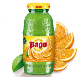 Pago Orange Glass Bottles